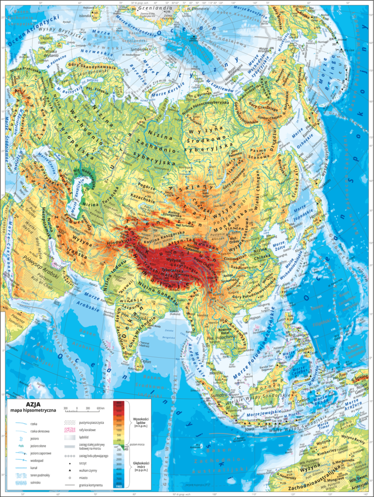 Położenie i warunki naturalne Azji | Geografia24.pl