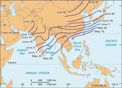 Klimat monsunowy i kultura ryżu w Azji | Geografia24.pl