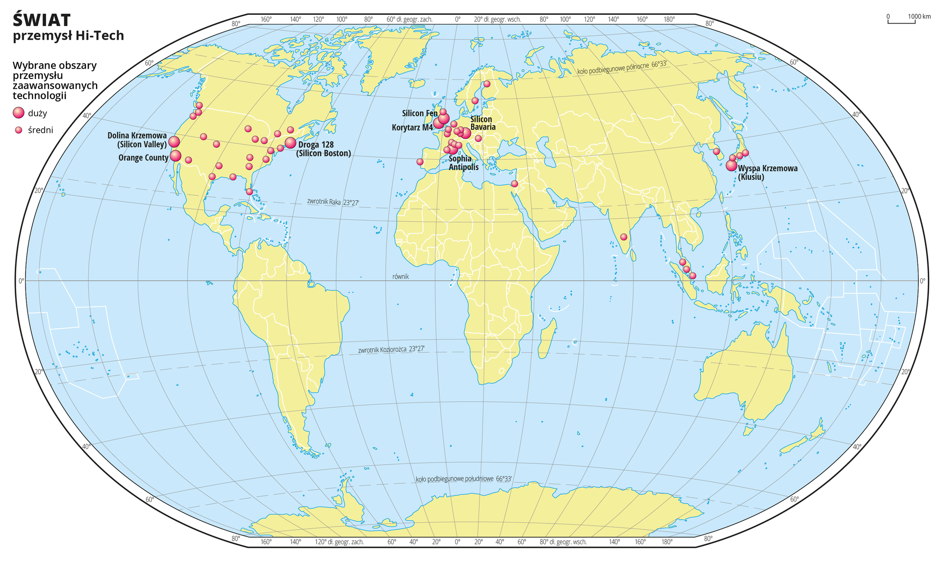 Okręgi przemysłowe i technopolie na świecie | Geografia24.pl